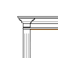 Pediment Heads & Pilasters - Wainscoting